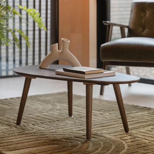 Visby Dark Stained Oak Oval