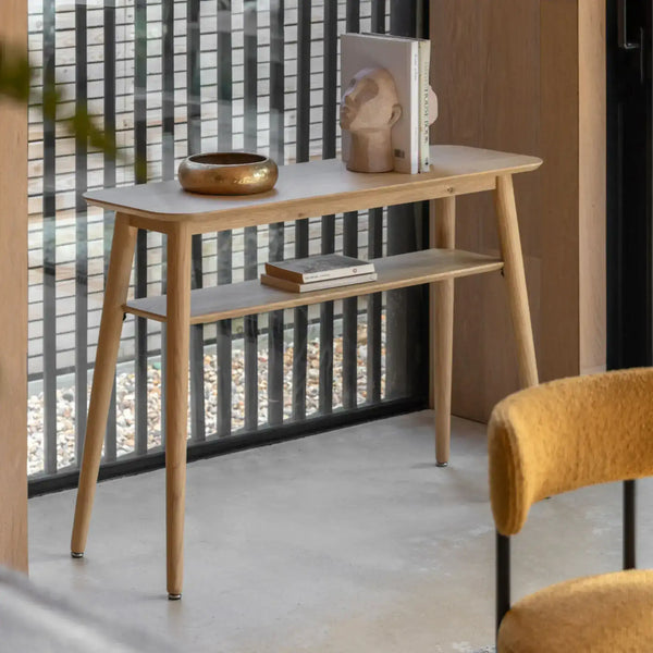 Visby Oak Console Table
