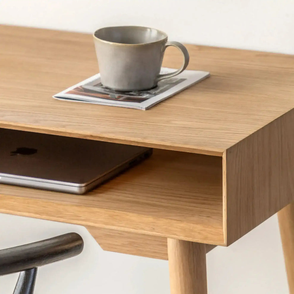 Chevron Oak Desk | Farthing