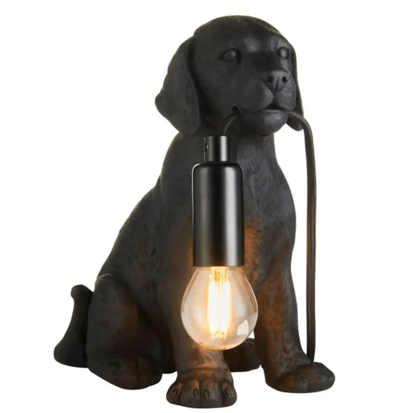 Black Labrador Puppy Table Lamp at the Farthing