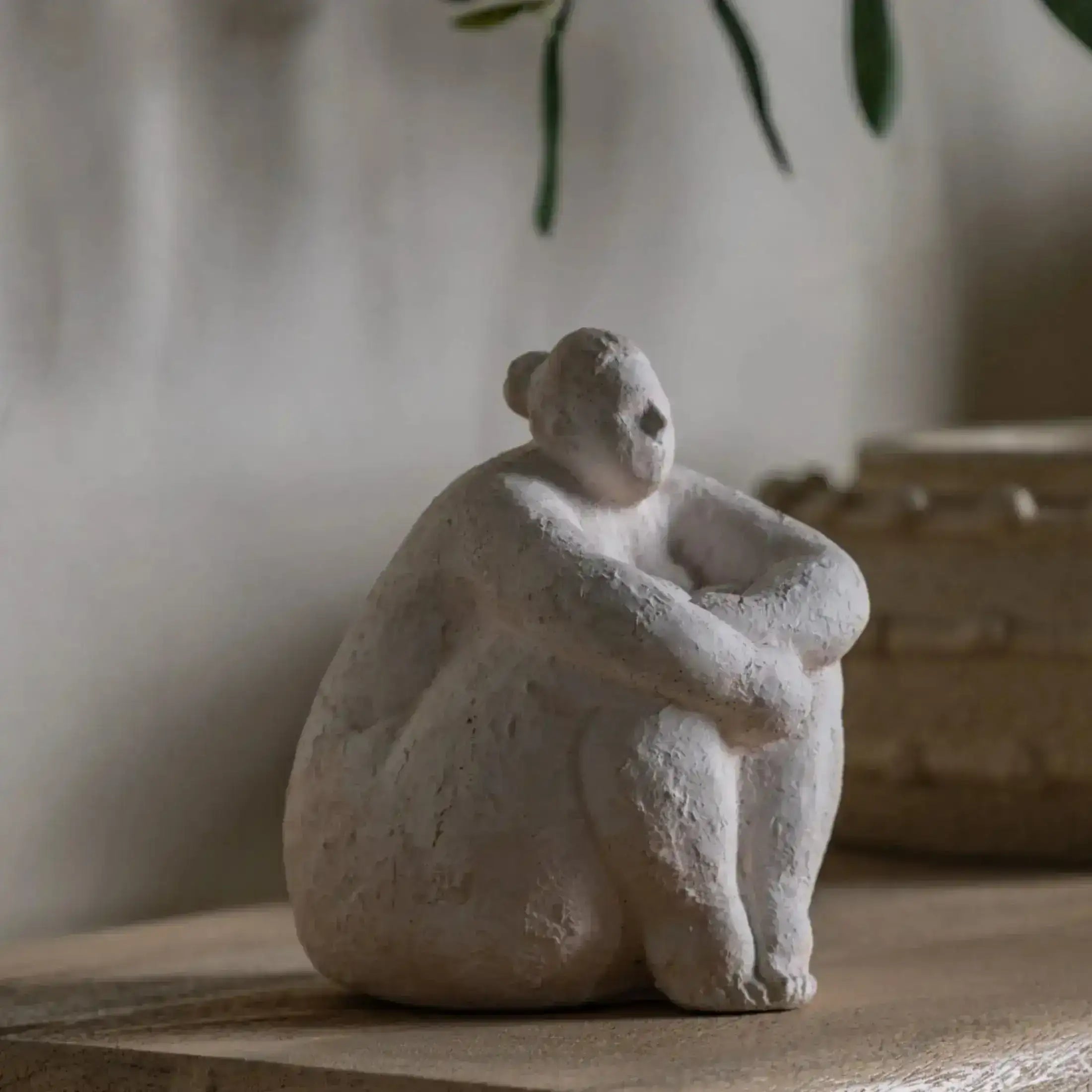 Cement Sitting Figure Ornament | The Farthing