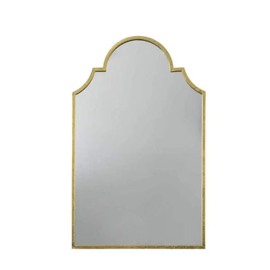 Decorative Distressed Gold Arched Top Portrait Mirror