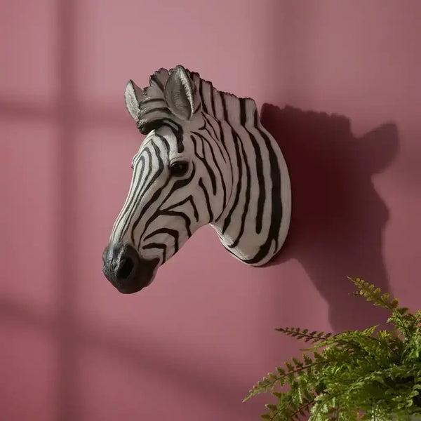 Decorative Wall Mounted Zebra Head | Farthing