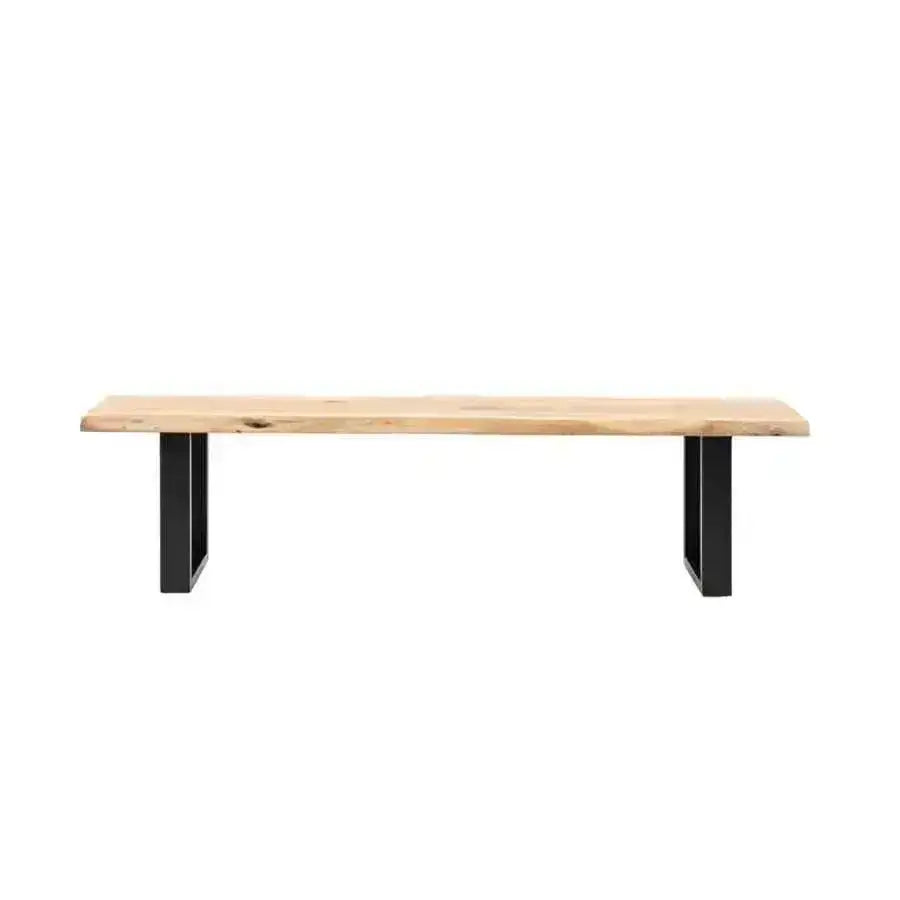 Industrial Loft Acacia Wood Dining Bench
