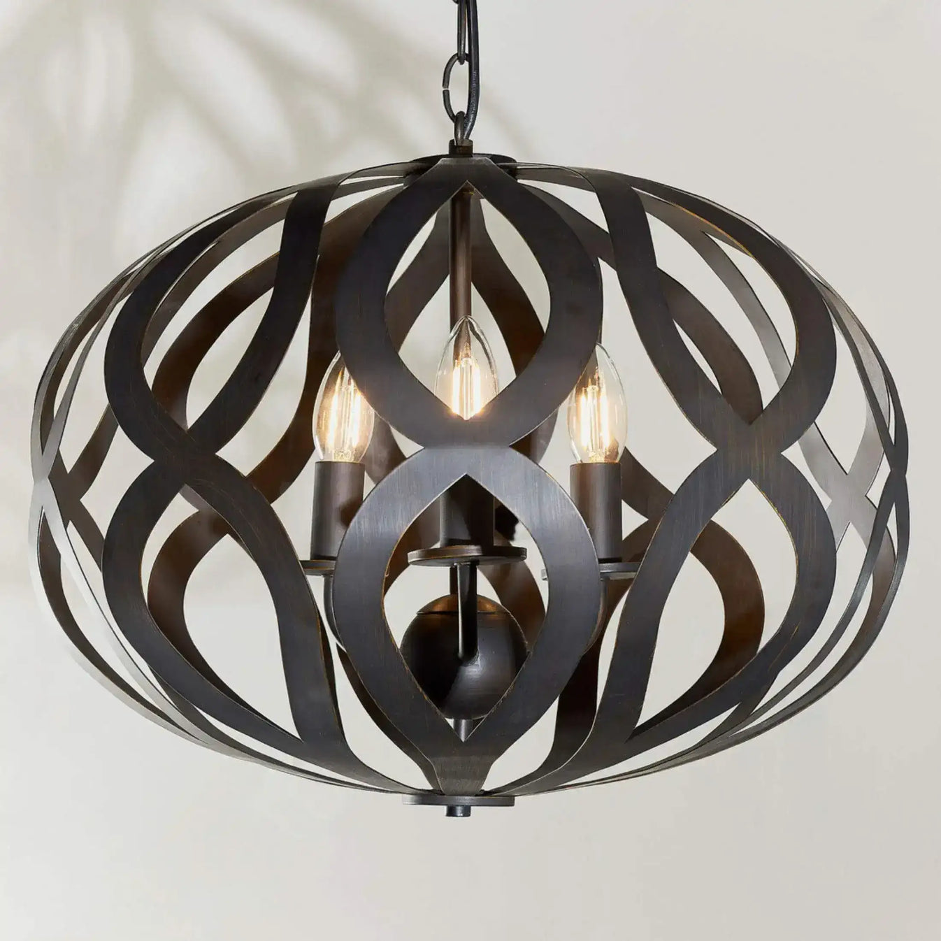 Antique Brushed Bronze Effect Shapes Pendant Light | The Farthing