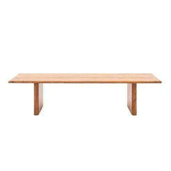 Long Rectangular Rich Acacia Wood Coffee Table