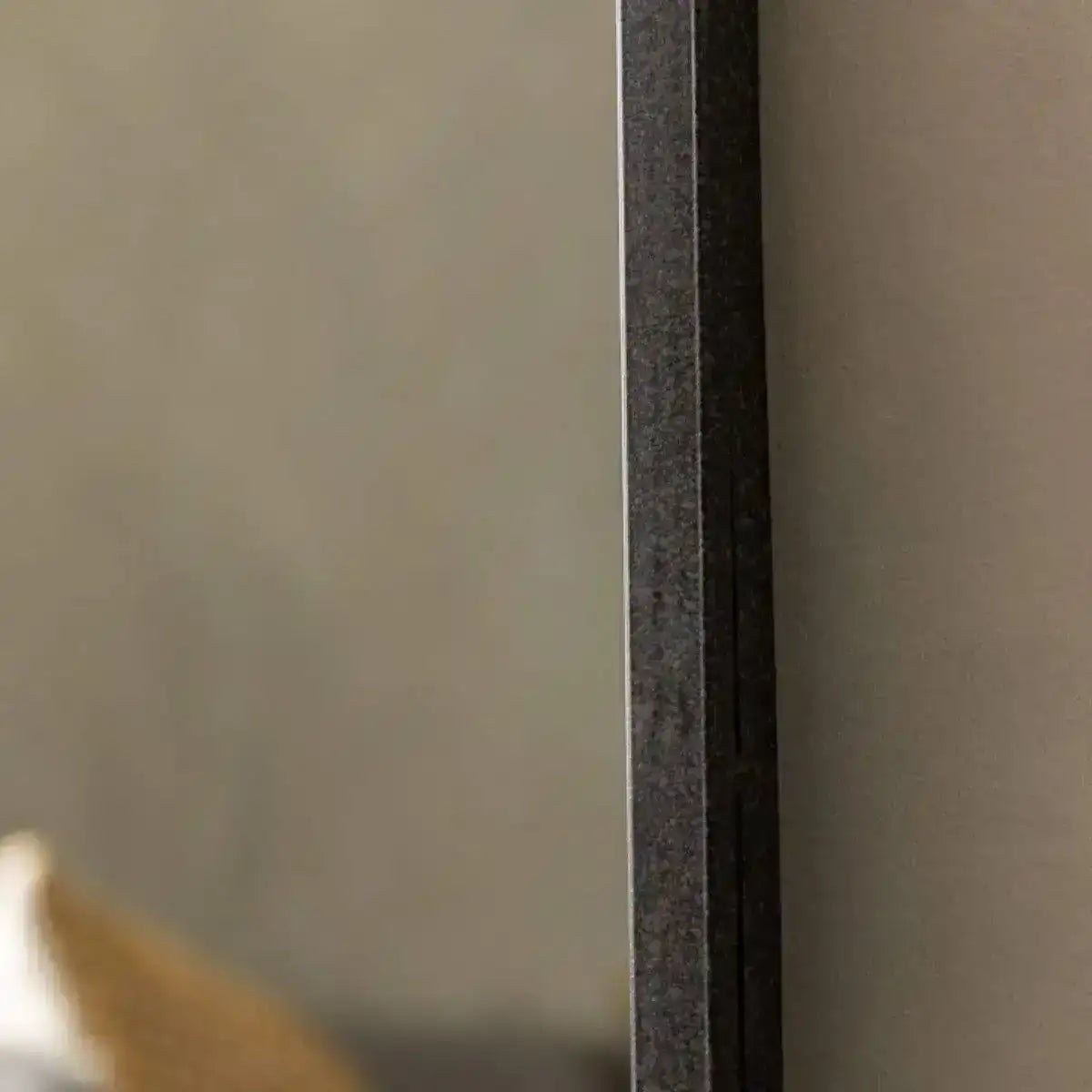 Tall Industrial Flowing Curved Edge Mirror