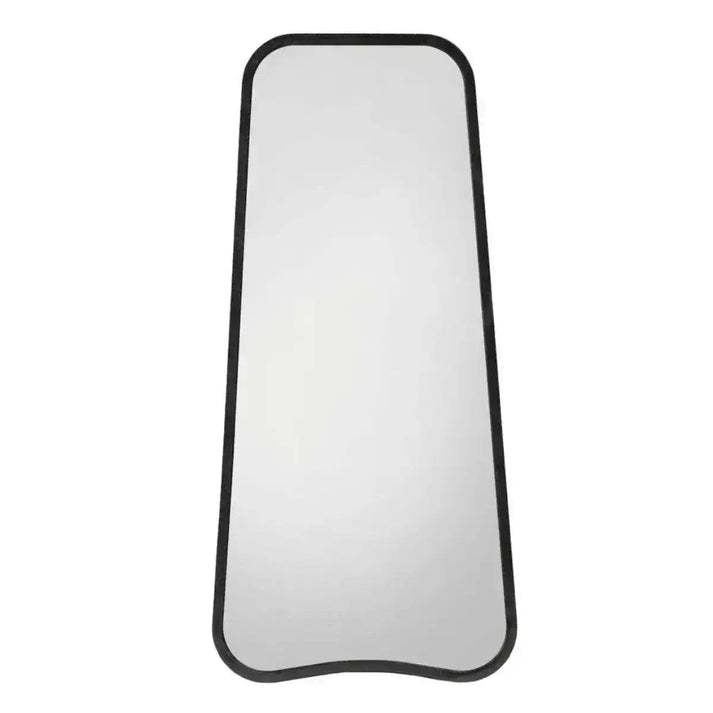 Tall Industrial Flowing Curved Edge Mirror