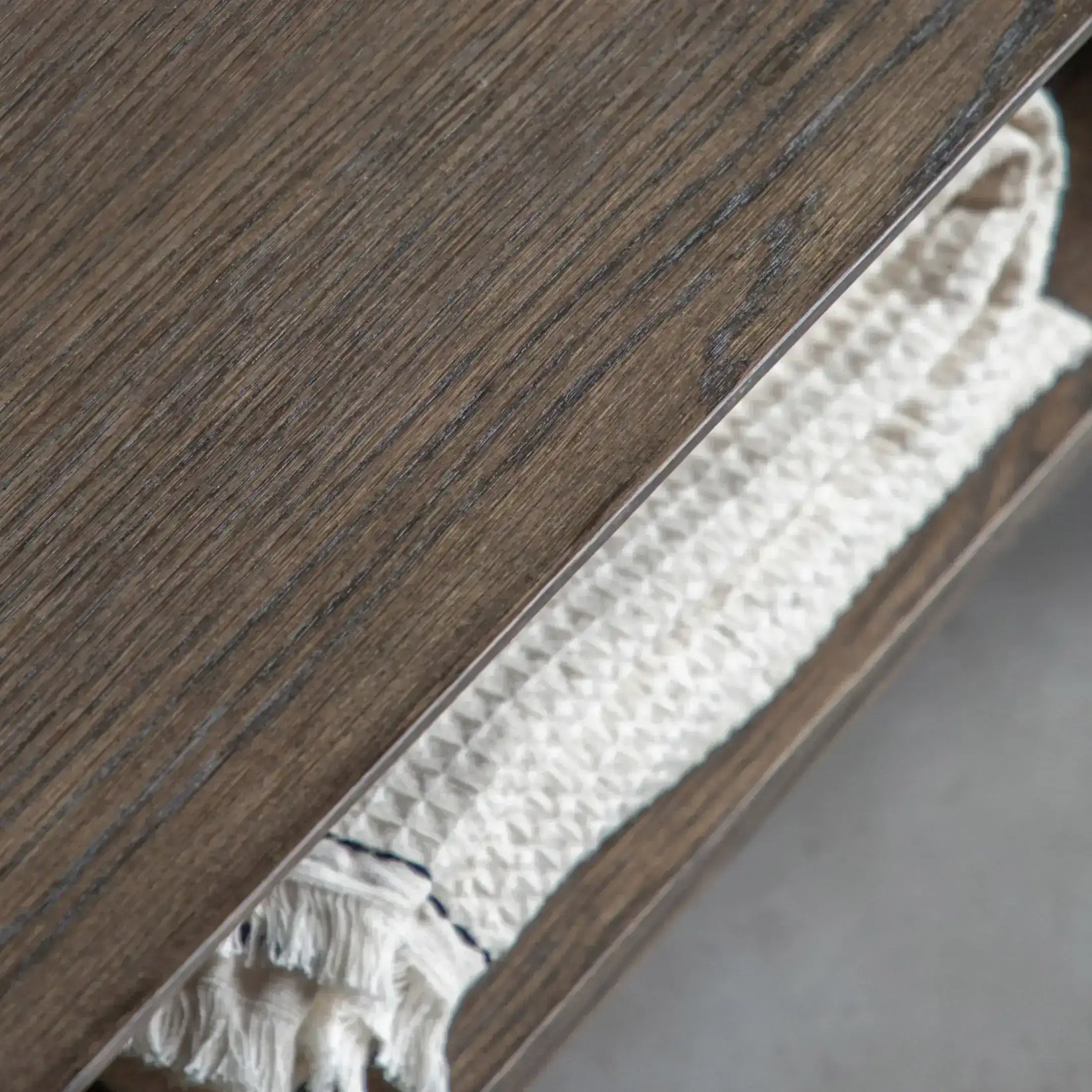 Visby Dark Stained Oak Open Display Shelving Unit