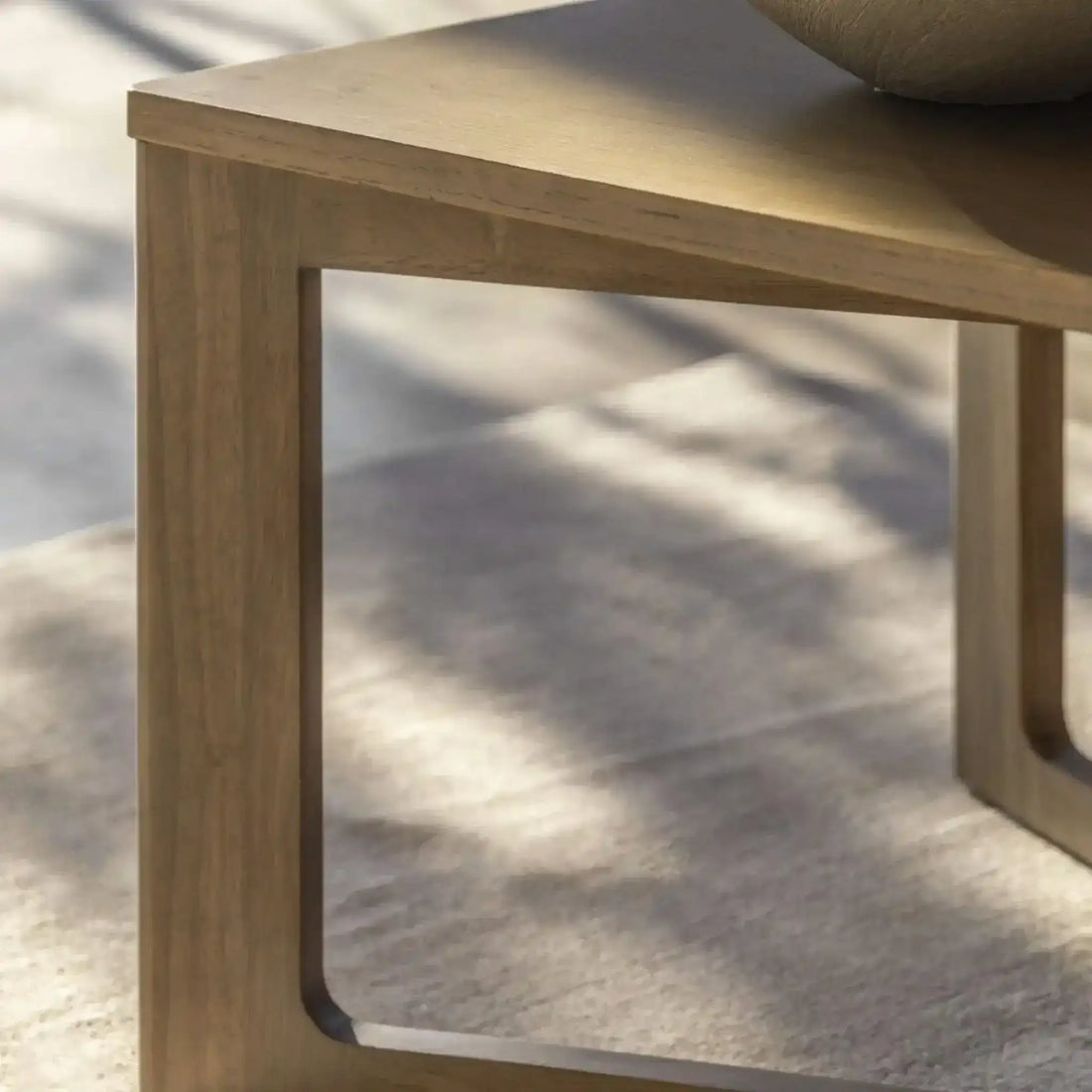 Weathered Oak Panel Rectangular Coffee Table