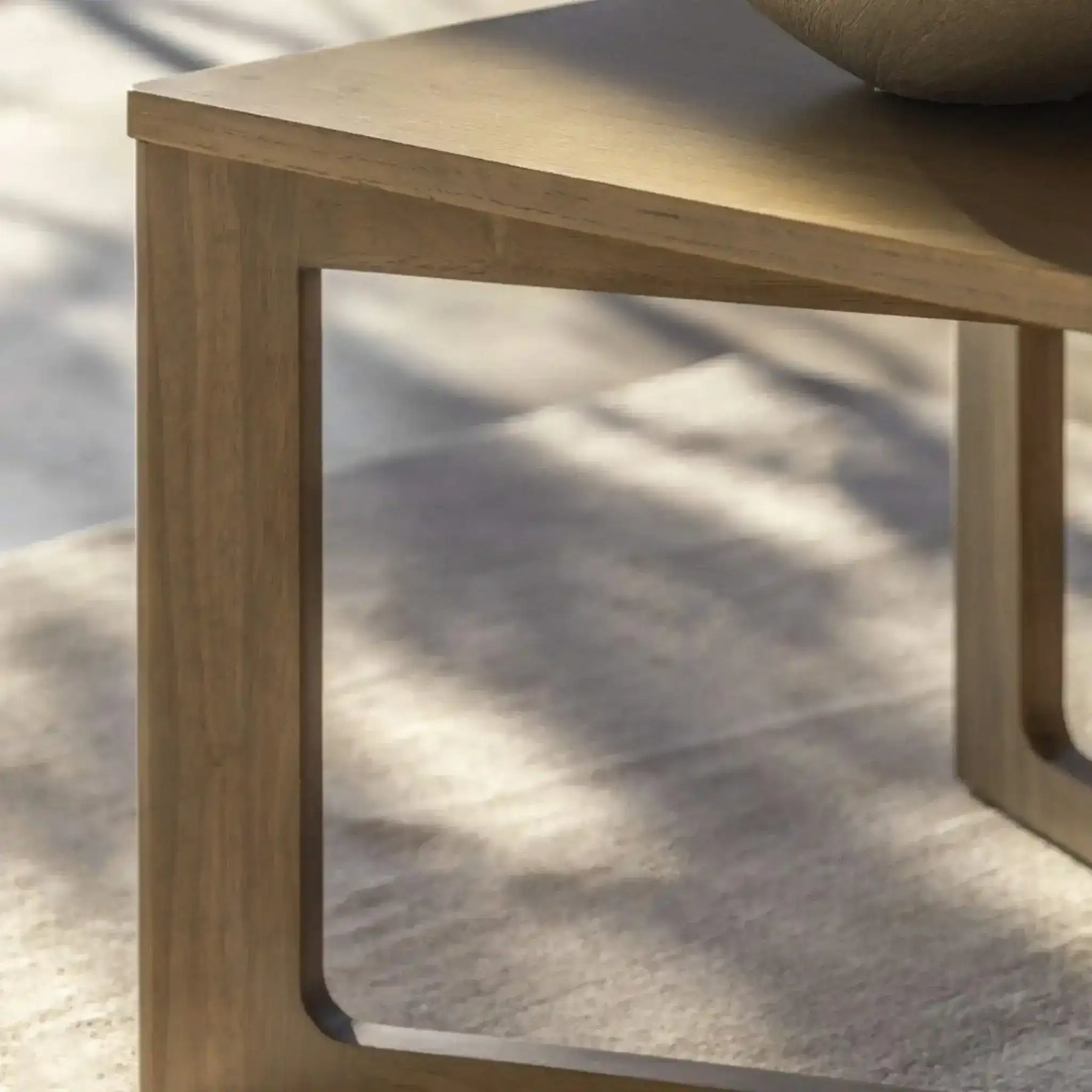 Weathered Oak Panel Rectangular Coffee Table