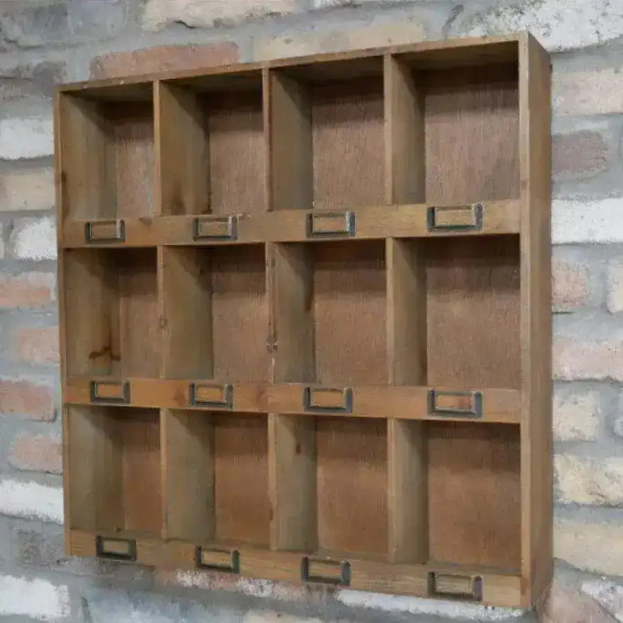 Wooden Cubby Hole Storage Unit