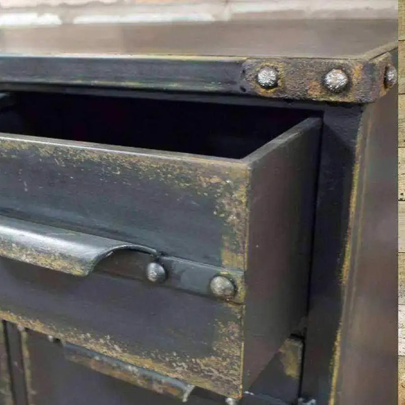 Black Metal Drawer Cabinet