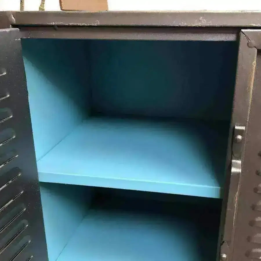 Metal Slatted Side Cabinet