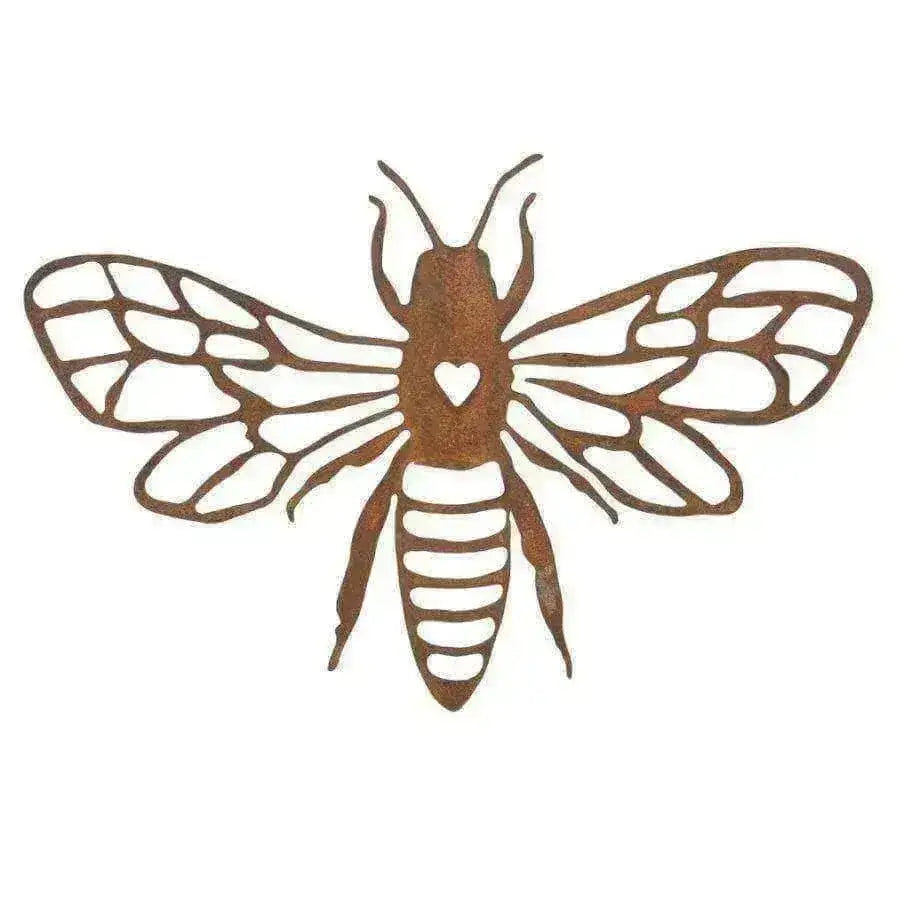 Rustic Metal Bee Wall Art
