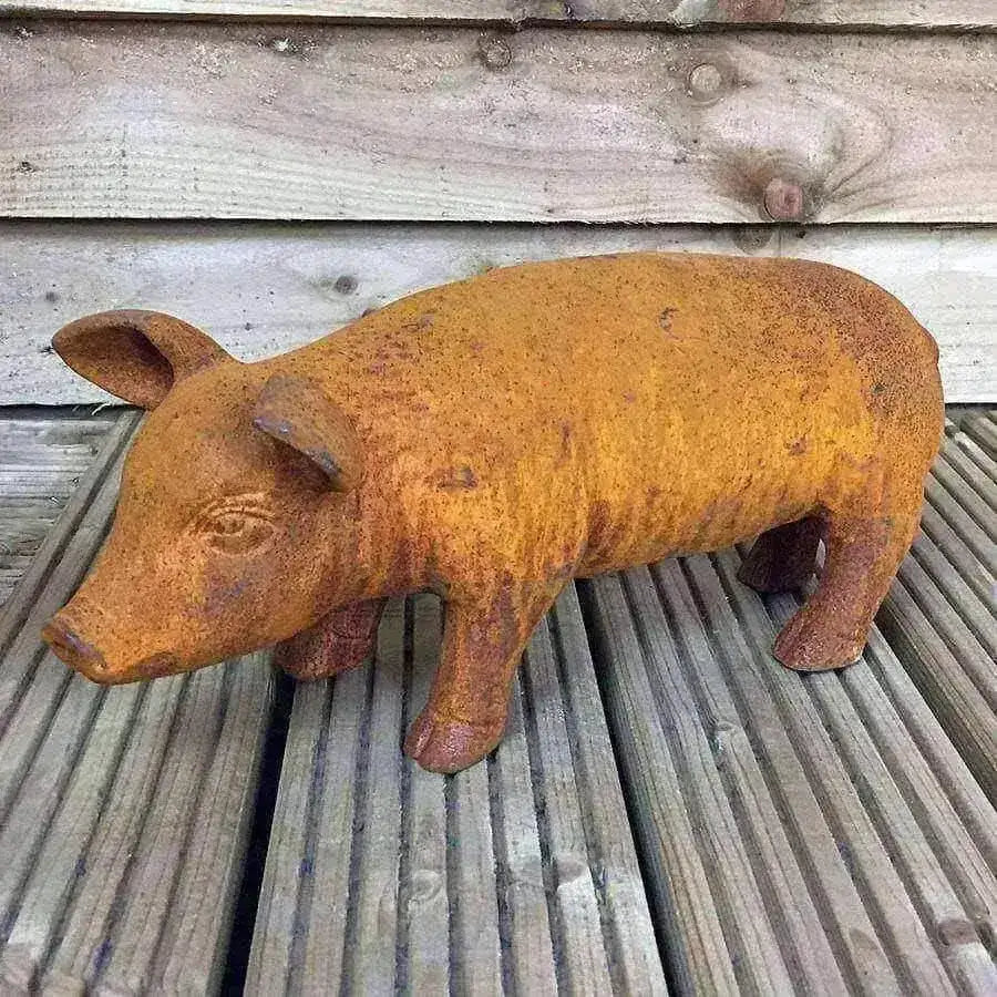 Rustic Rusty Pig - Medium